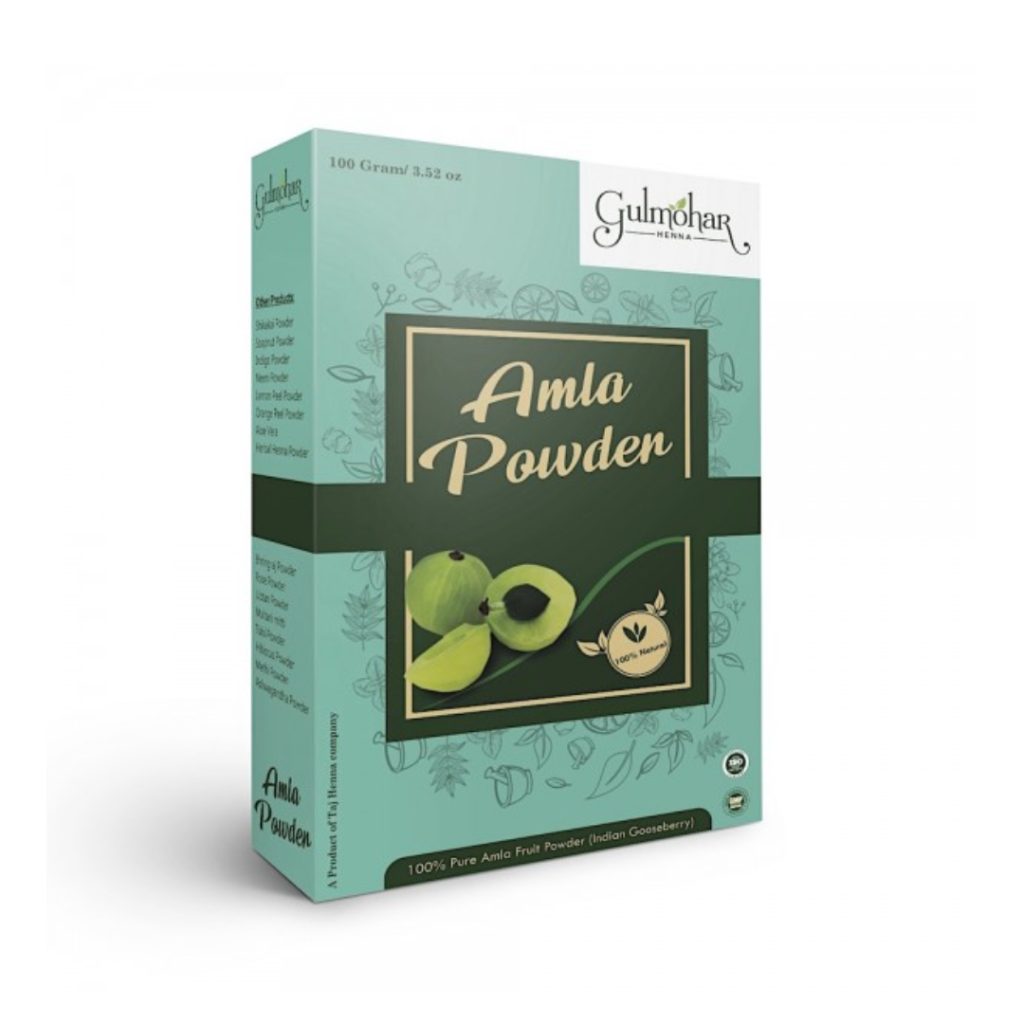 Best Gulmohar Amla Powder Online in India - Taj Henna